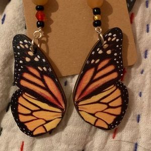 Handmade | Jewelry | Monarch Butterfly Earrings Handmade Only One Of ...